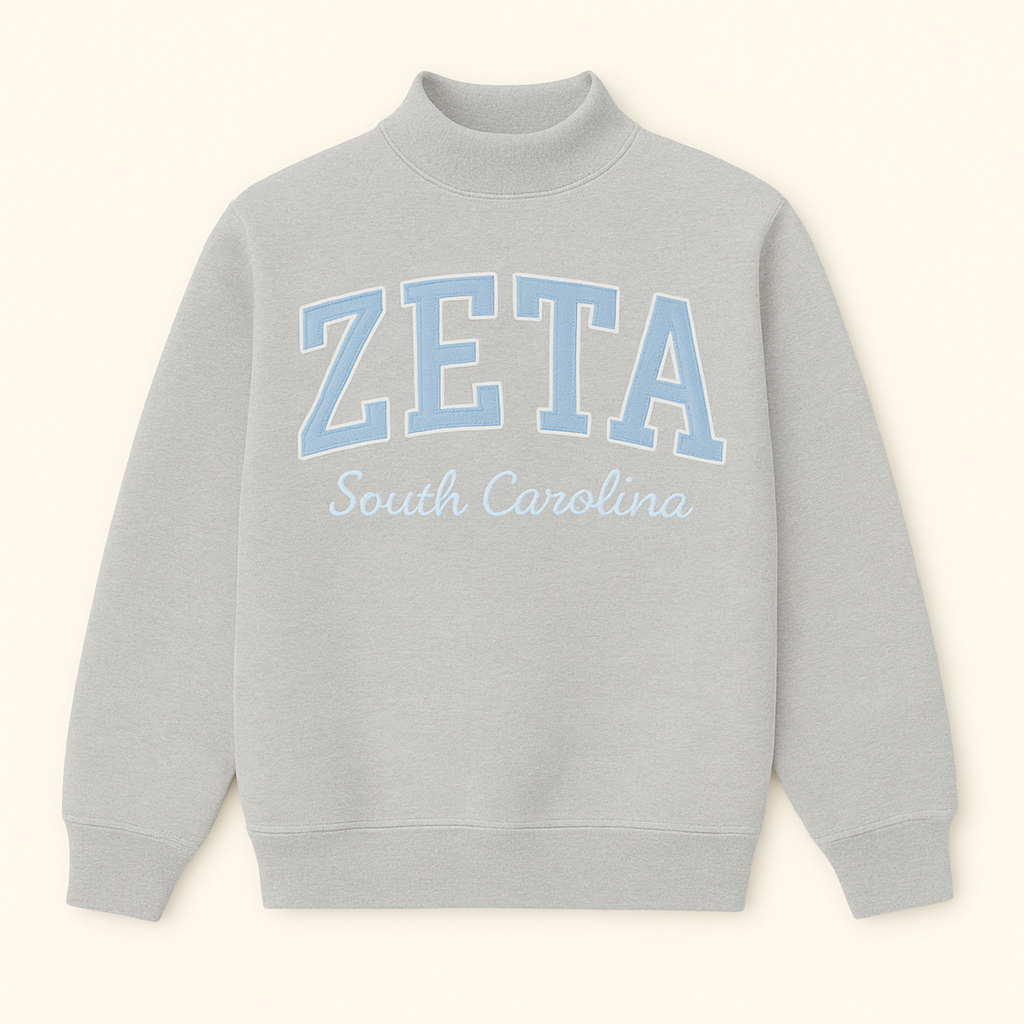 ZETA Cursive Mockneck – 2 Threads By Edmonds